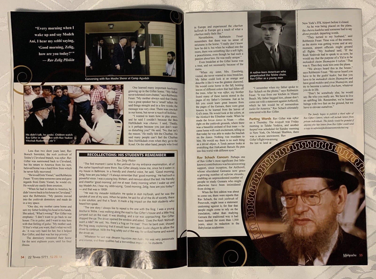 Rav Mordechai Gifter Telshe Yeshiva Telz 10 Years Mishpacha Magazine ...