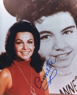 Annette Funicello Hand Signed 8 x 10 Photo Autograph Mickey Mouse Club ...