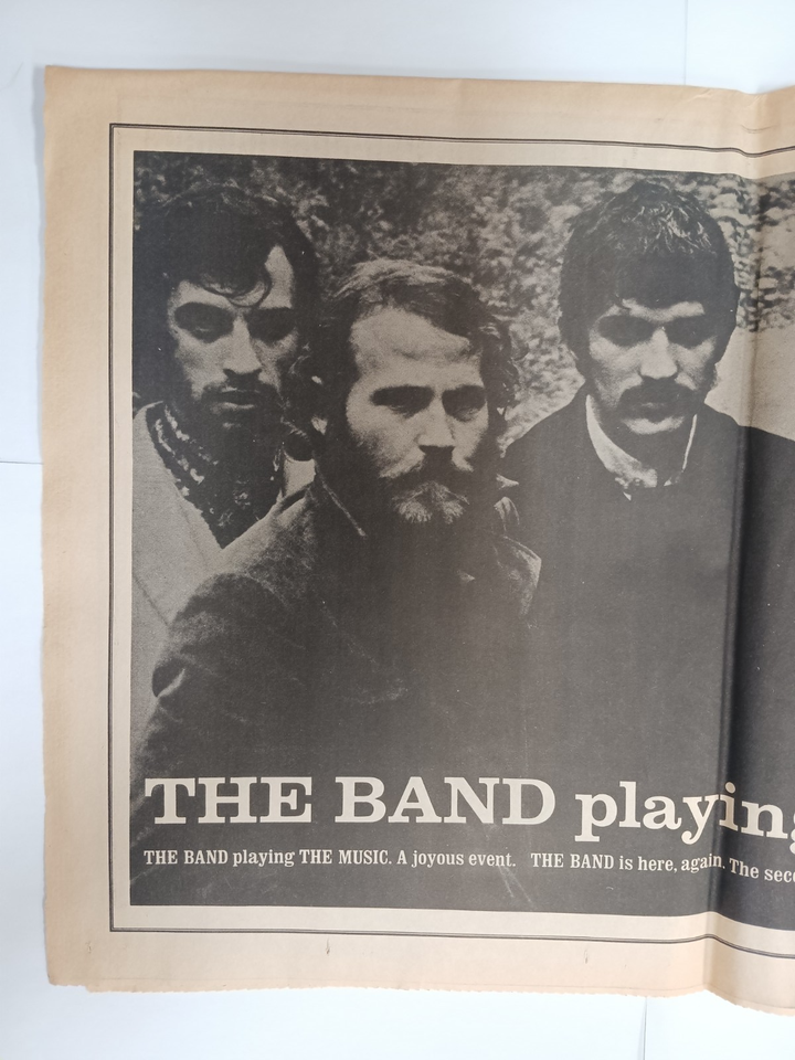 The Band playing The Music Vtg 1969 Rolling Stone Magazine Ad Poster ...