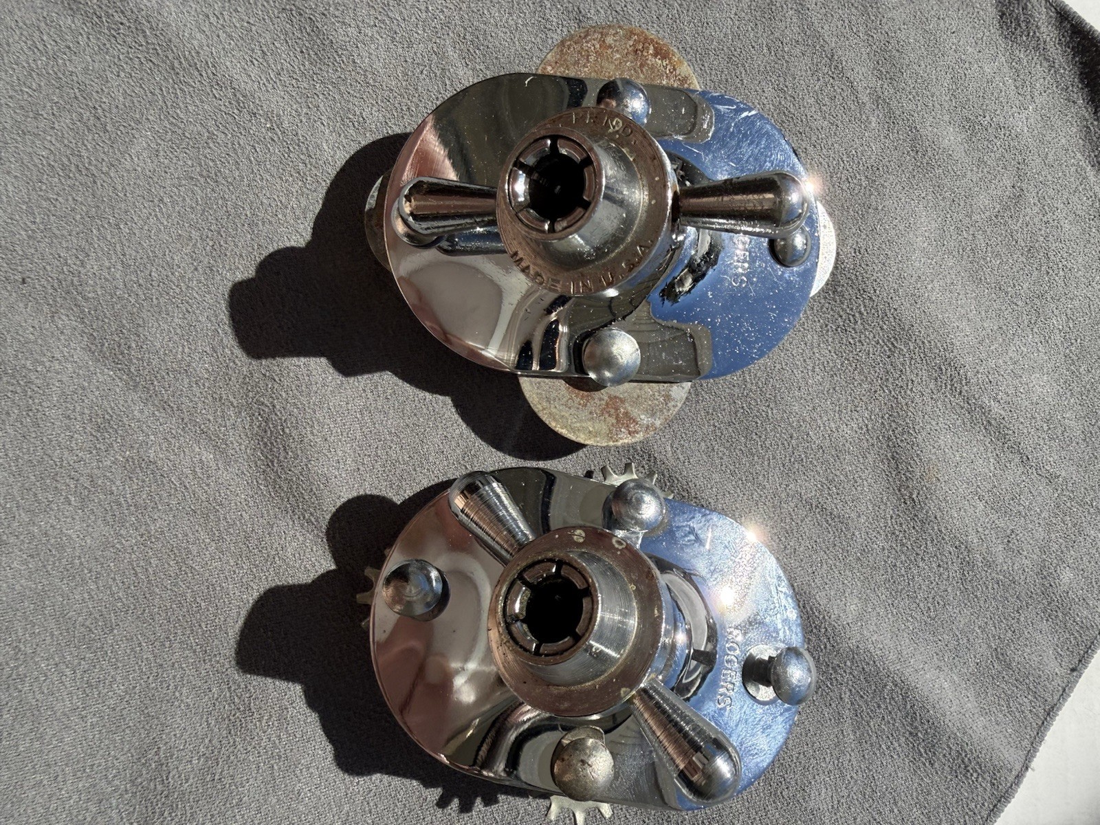 Vintage Rogers swivomatic Bass Drum Spur Mounting Brackets! Excellent ...
