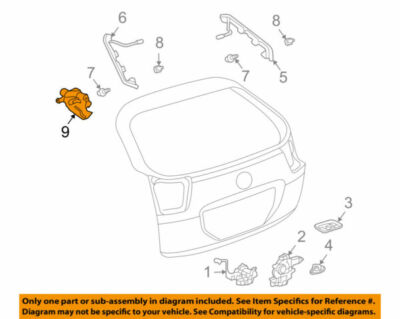 68910-48013 Toyota Unit assy, power back door 6891048013, New Genuine ...