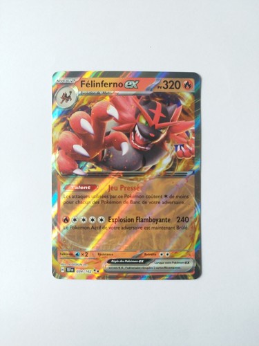 Carte Pokémon - Félinferno Ex - 034/162 - EV05 - Forces Temporelles | eBay