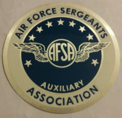 Vintage Air Force Sergeants Association Auxiliary AFSA Decal U.S Air ...