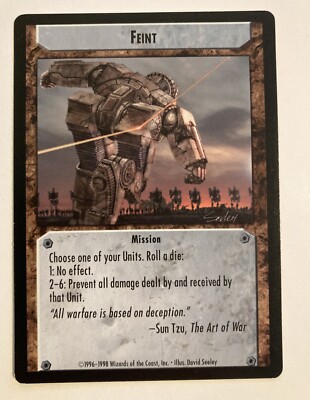 Feint Battletech CCG Commander's Edition Mission | eBay