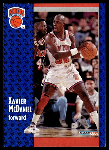 1991 Fleer #328 Xavier McDaniel New York Knicks | eBay