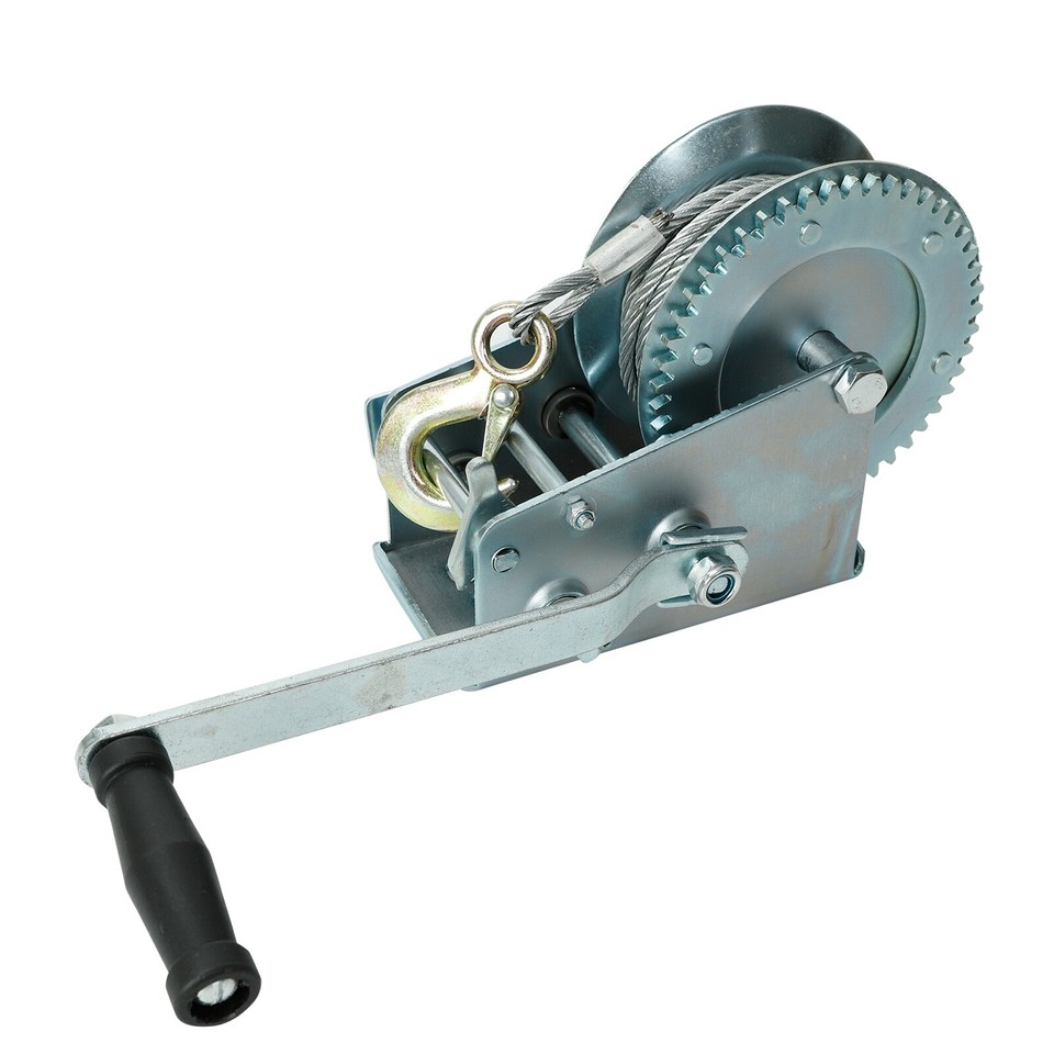 600lbs / 3500LBS Hand Winch Heavy Duty Steel Cable Crank Gear For Boat ...
