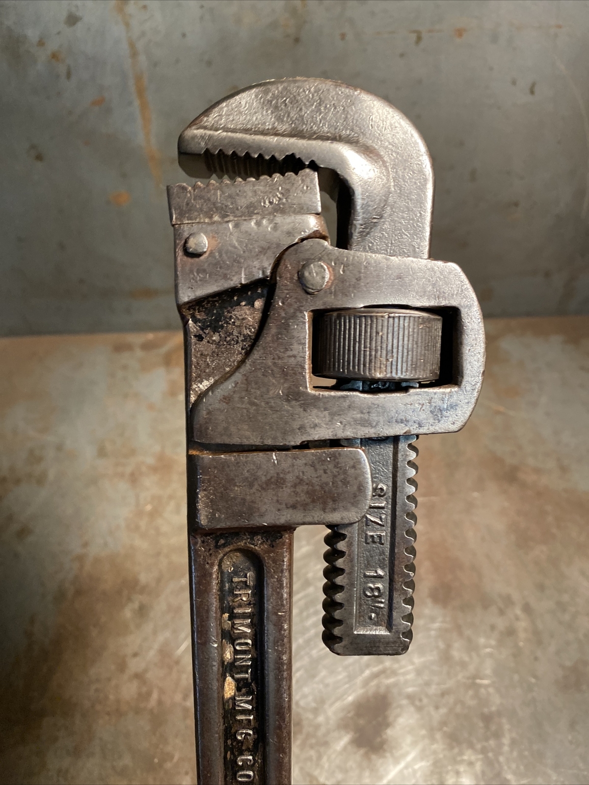 Vintage Trimo 18” Pipe Wrench for Plumbing and Steamfitting Trimont Mfg ...
