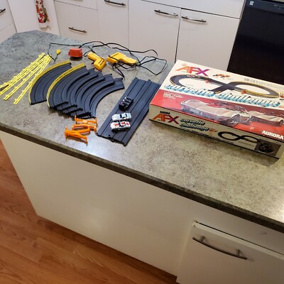 RARE Vintage AFX CORVETTE CHALLENGE 10041 HO Scale Race Set w 2 Cars ...
