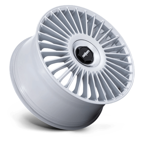 Rotiform RC202 GRZ 19X8.5 +45 Gloss Silver Wheel Rim 5X112 5X120 (QTY 4 ...