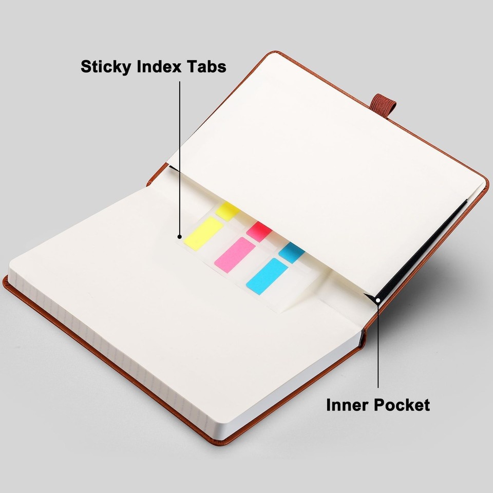 A5 Graph Grid Paper Notebook, 192 Pages, Leather Hardcover, 100 GSM | eBay