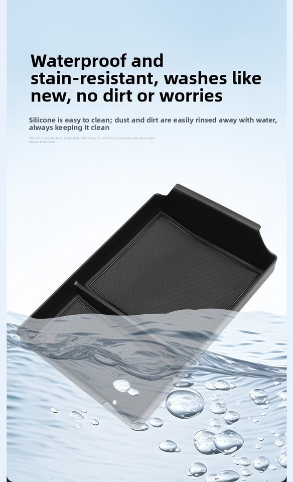 Armrest Storage Box ABS PVC Car Storage Organizer Waterproof Protection ...