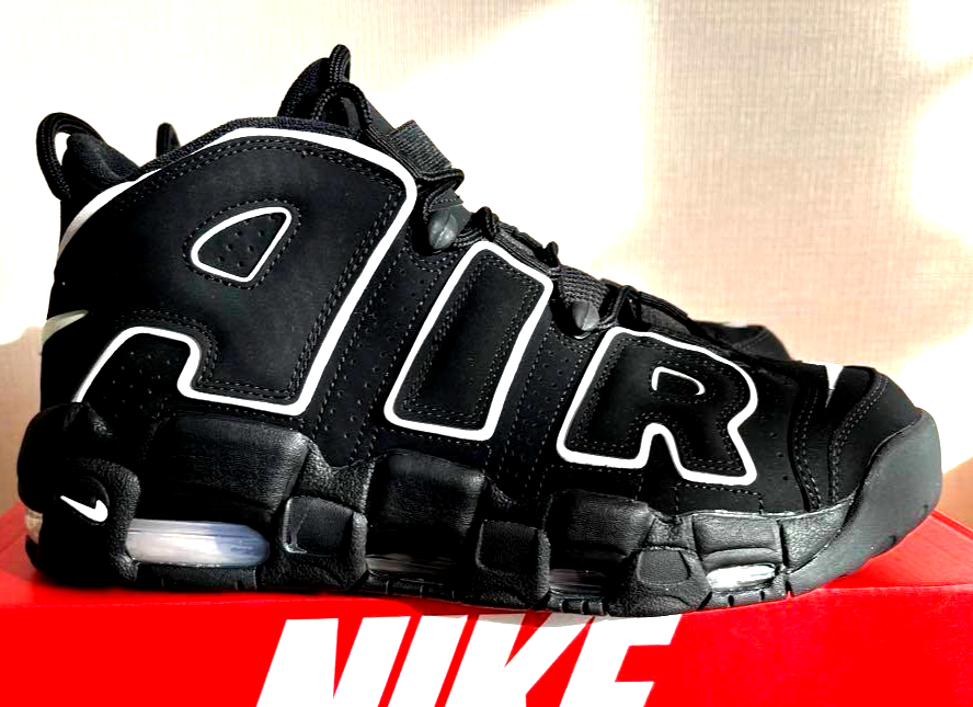 Nike Air More Uptempo 414962-002 Black White men's | eBay