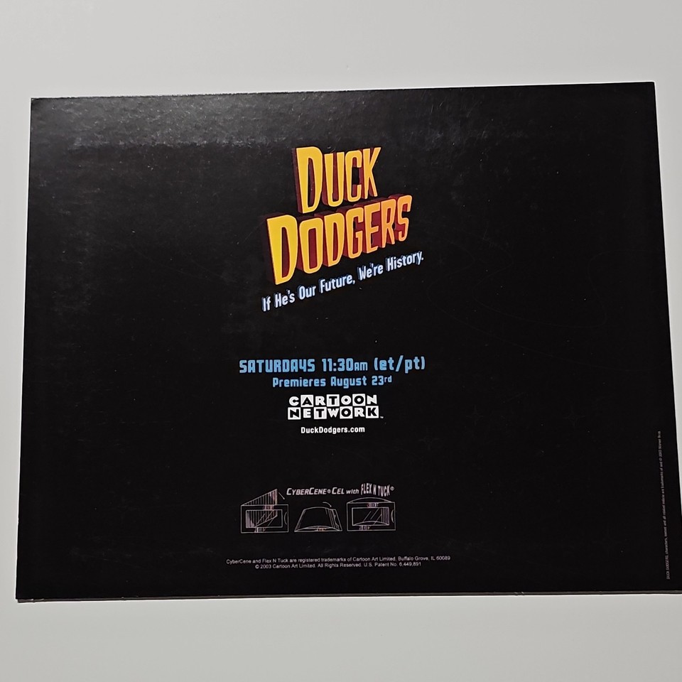 Duck Dodgers Animation CyberCene Cel with Flex N Tuck 2003 Cartoon ...