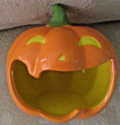 Pumpkin Halloween Open Mouth Ceramic Candy Dish Target Home. Brand New ...