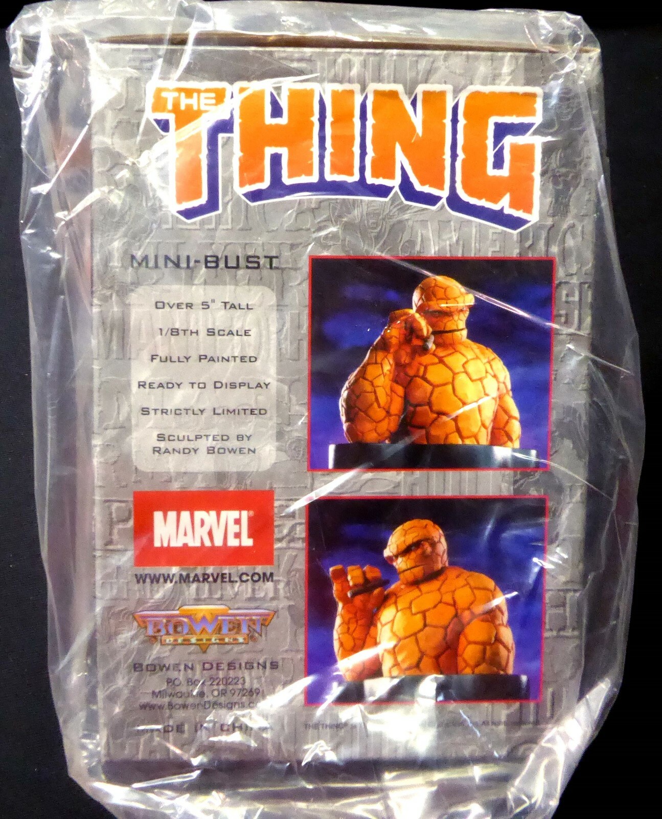 The Thing Bust Statue New2001 Ben Grimm Bowen Fantastic Four FF4 Marvel ...