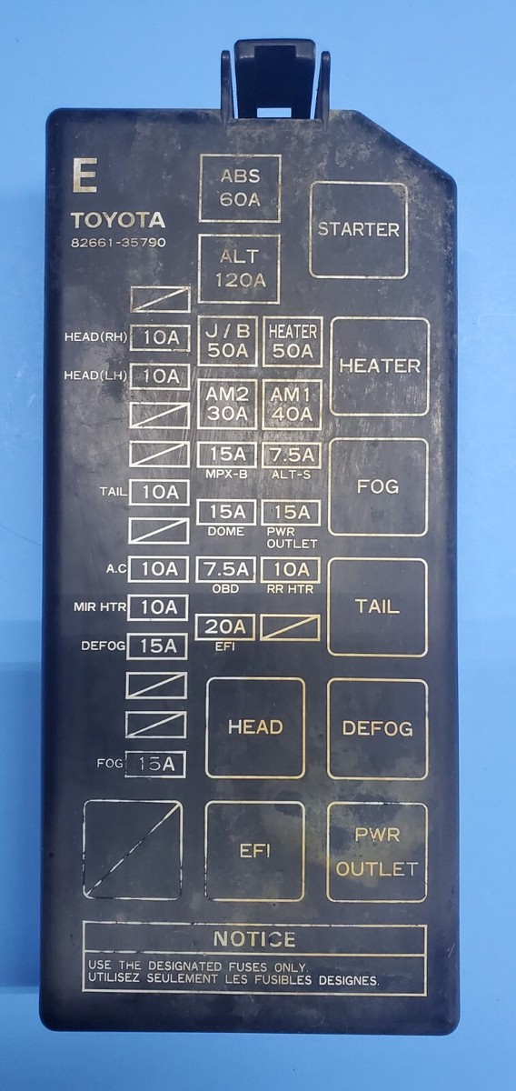 2007 Toyota 4runner Fuse Box Diagram