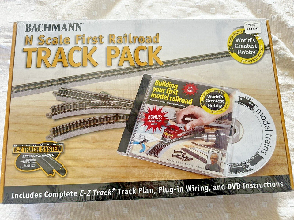 Bachmann ~ N Scale ~ World's Greatest Hobby ~ First Railroad Track Pack ...