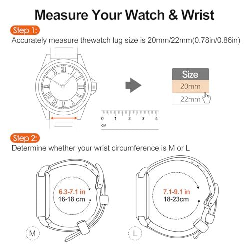 Nylon Watch Band - Hook and Loop Fasteners Soft Watch Strap 20mm 20mm-M ...