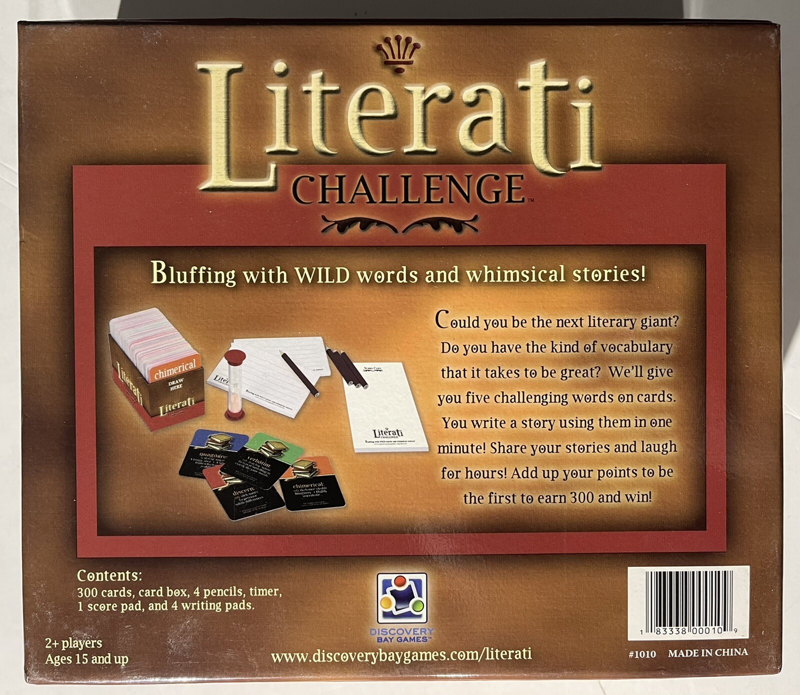 Literati Challenge Discovery Bay Games Word Games | eBay