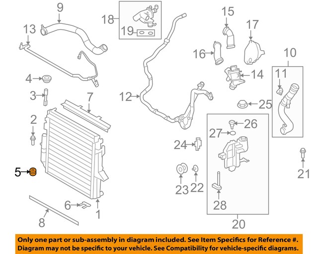 LAND ROVER OEM 10-13 Range Rover Sport-Radiator Lower Insulator Left ...
