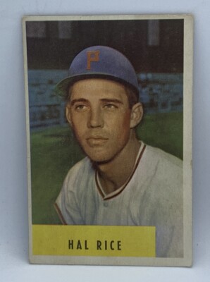 1954 Bowman Baseball Hal Rice Pirates #219 Midgrade | eBay