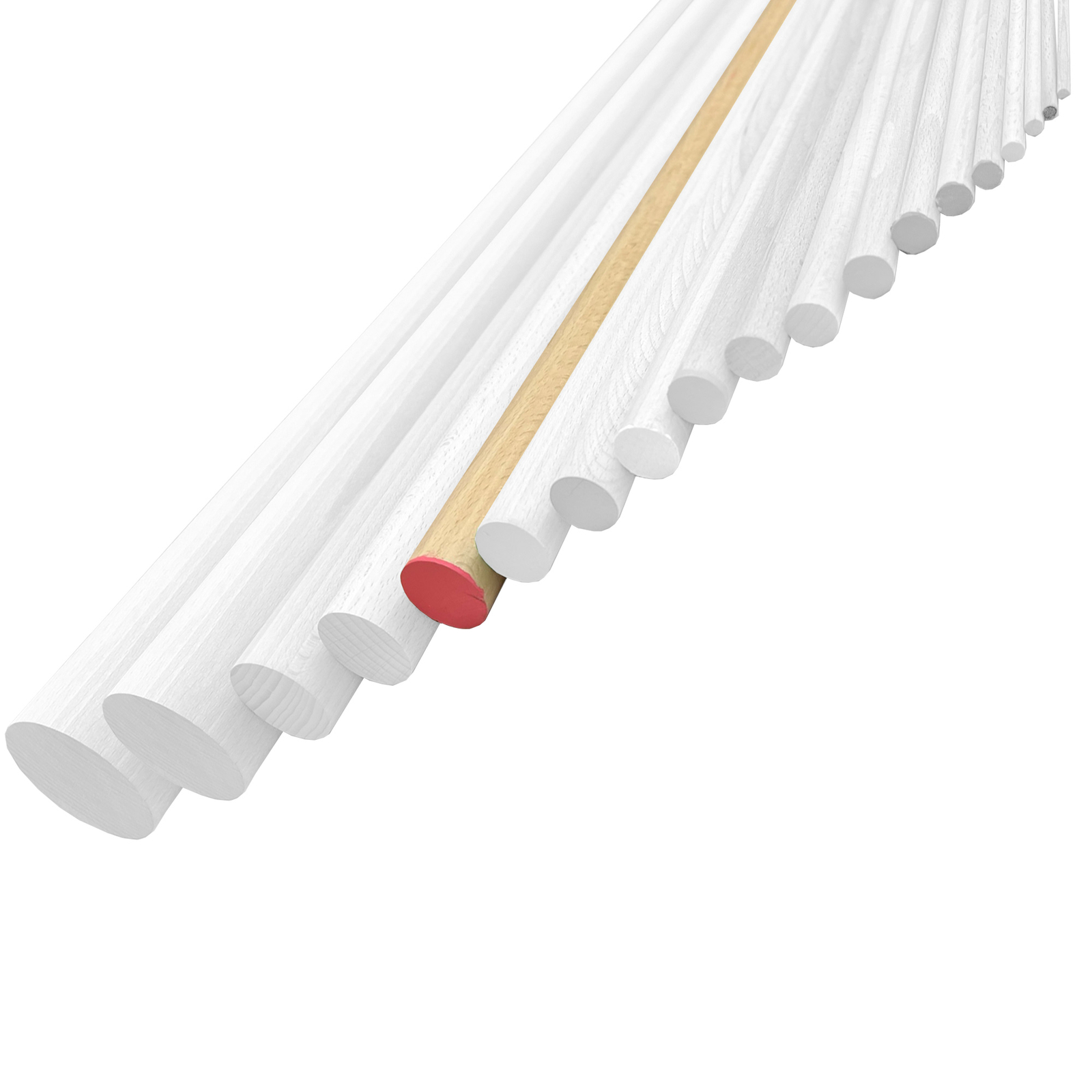 Rundstab Buche glatt 1 m lang Holzstange Holzstab Rundholz Durchmesser ...