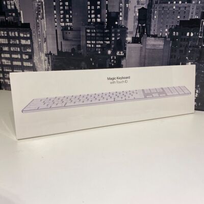 Apple Magic Keyboard Touch ID and Numeric Keypad White British UK M1 ...