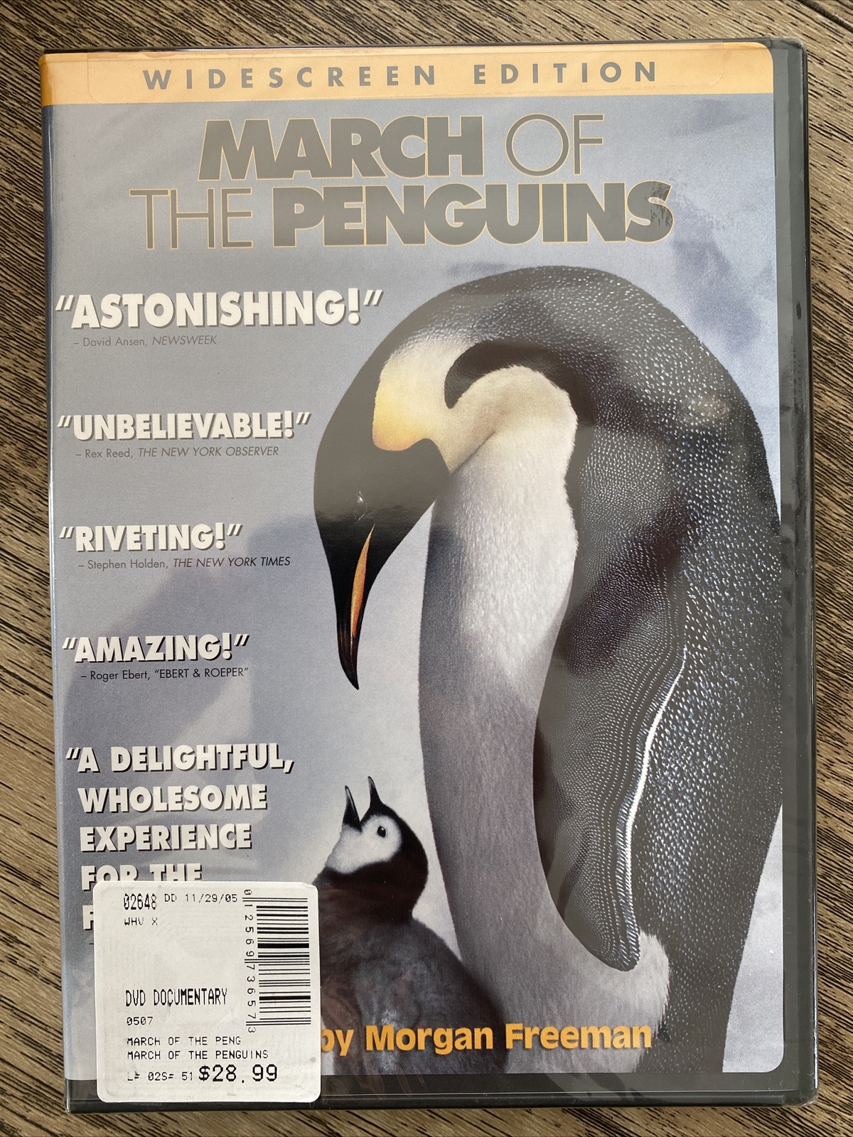March of the Penguins (DVD, 2005, Widescreen) NEW - BUY 2 DVDs GET 1 ...