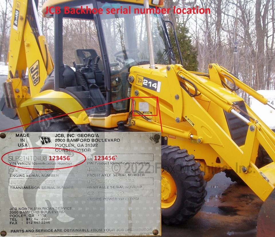 JCB 214 Whole Machine cylinder Seal Kit 214S, 214E Serial Number ...