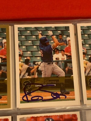 ROBERT ROB STRATTON AUTOGRAPHED SIGNED 2000 JUST MINORS CARD METS COA ...