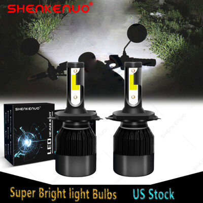 2 6000K Bright LED headlight bulbs for Honda 1997 VT600CD A SHADOW VLX ...
