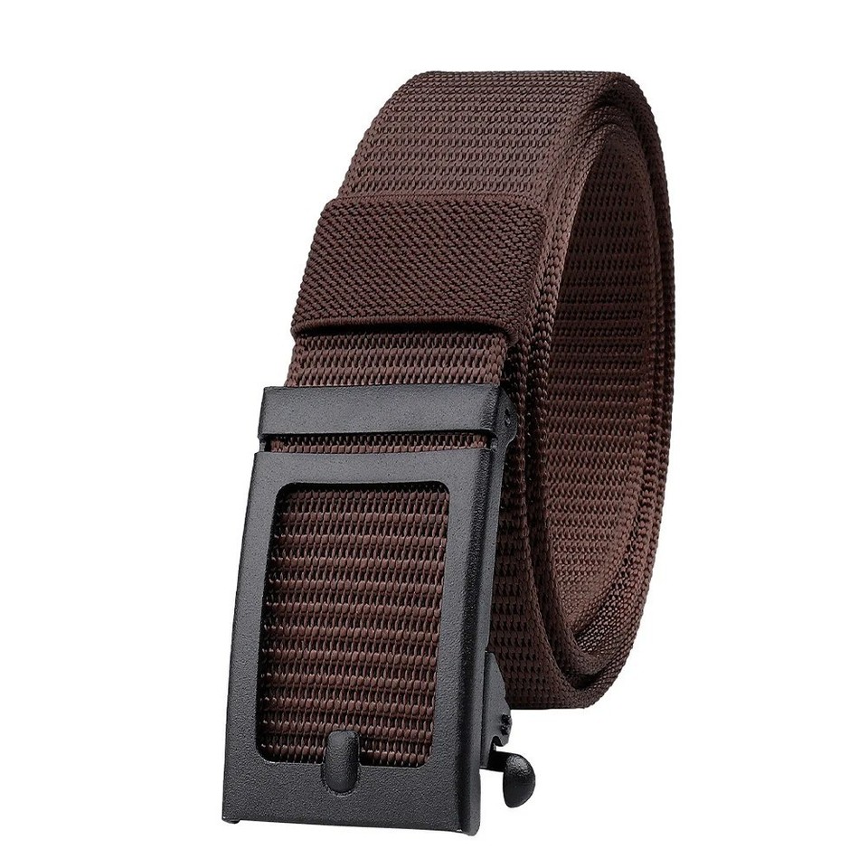 Mens Ratchet Belt Nylon Web Belts for with Automatic Slide Buckle ...