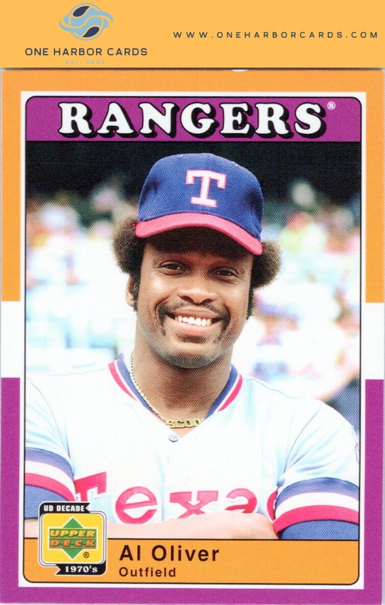 2001 Upper Deck Decade 1970's Texas Rangers Baseball Card #21 Al Oliver ...