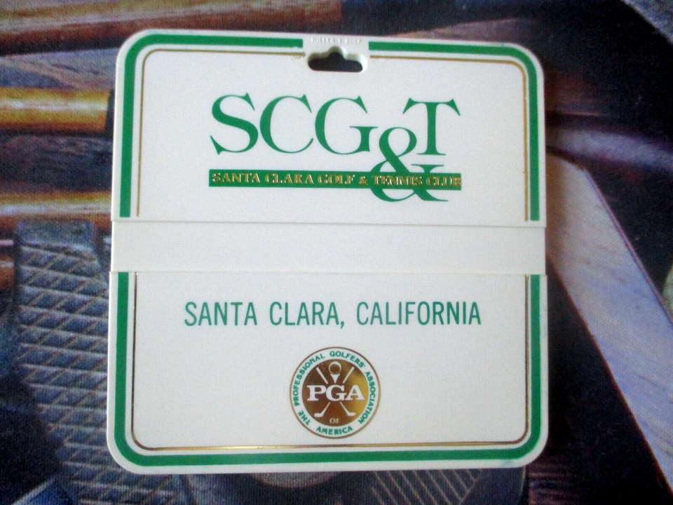 vtg - PGA Golf Bag Tag - SANTA CLARA GOLF & TENNIS CLUB gc - Santa ...