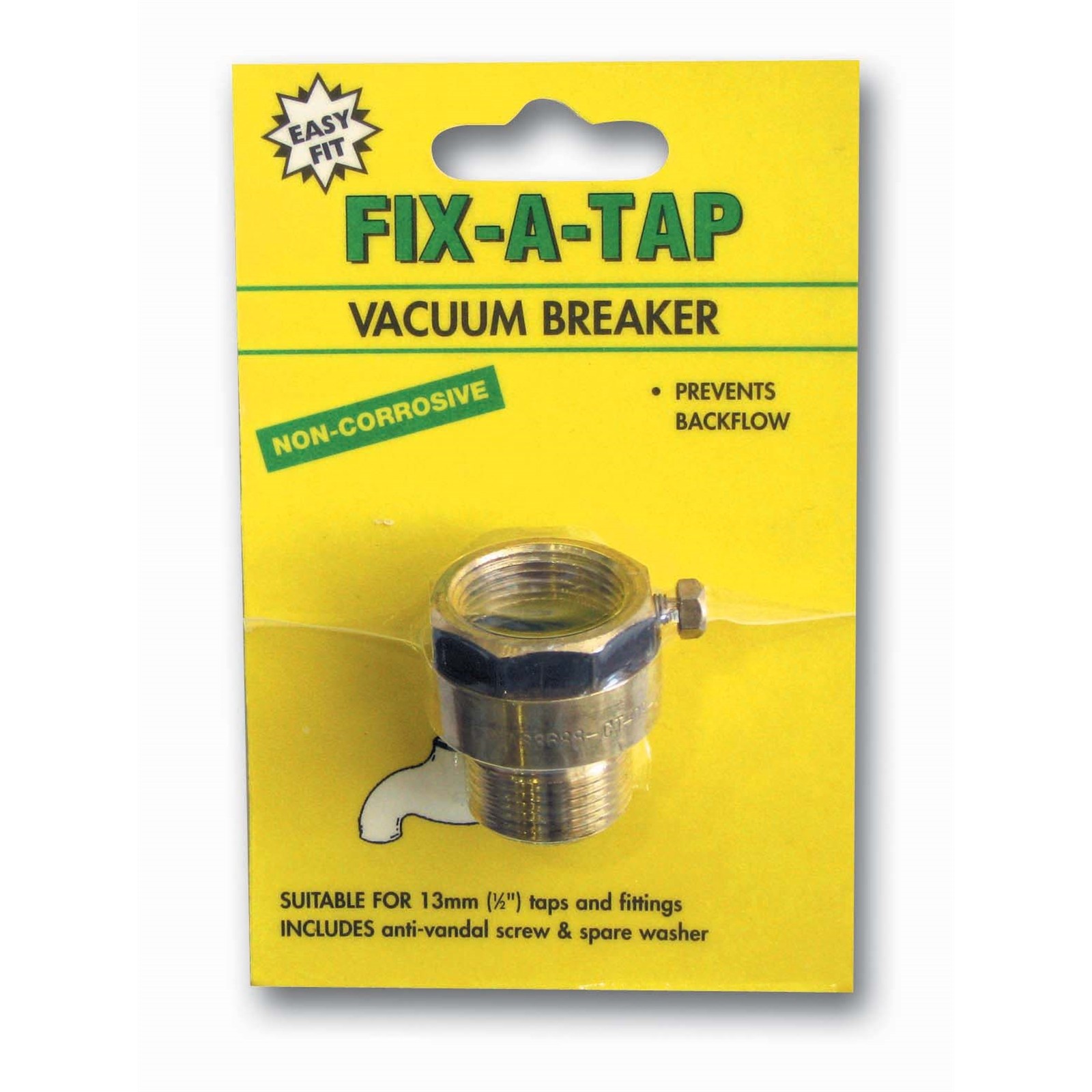 Fix-A-Tap VACUUM BREAKER Prevents Backflow Of Contaminated Water- 13mm ...