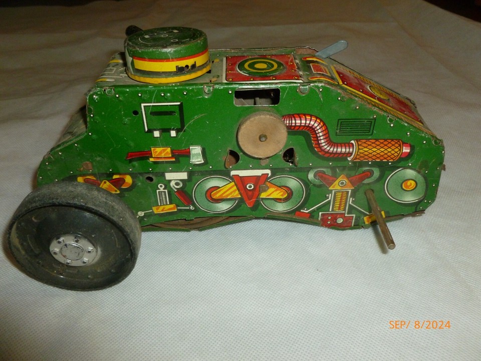 Vintage Marx Litho Wind-Up Toy Tank | eBay