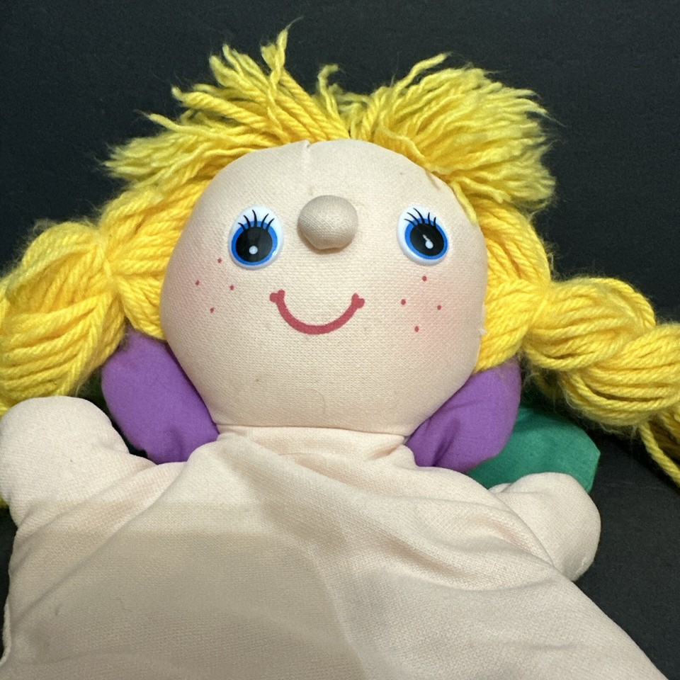 "BLOOMING DOLLS - RED POT" VINTAGE PLUSH TOY FLOWER PUPPET - 1987 - CAP ...