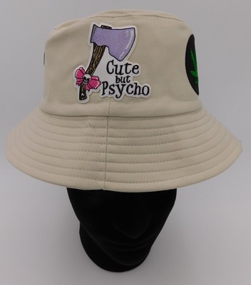 bucket hat Cute but Psycho Socially Awkward Marijuana cannabis Cosmic ...