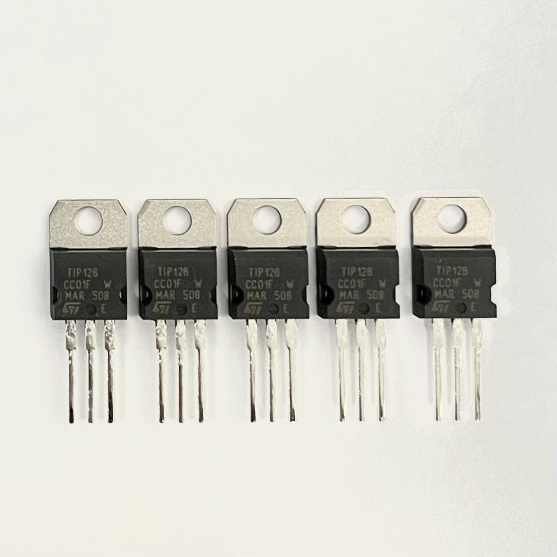 (PKG of 5) TIP126 PNP Darlington Transistor, -5A, -80V, TO-220, ST | eBay