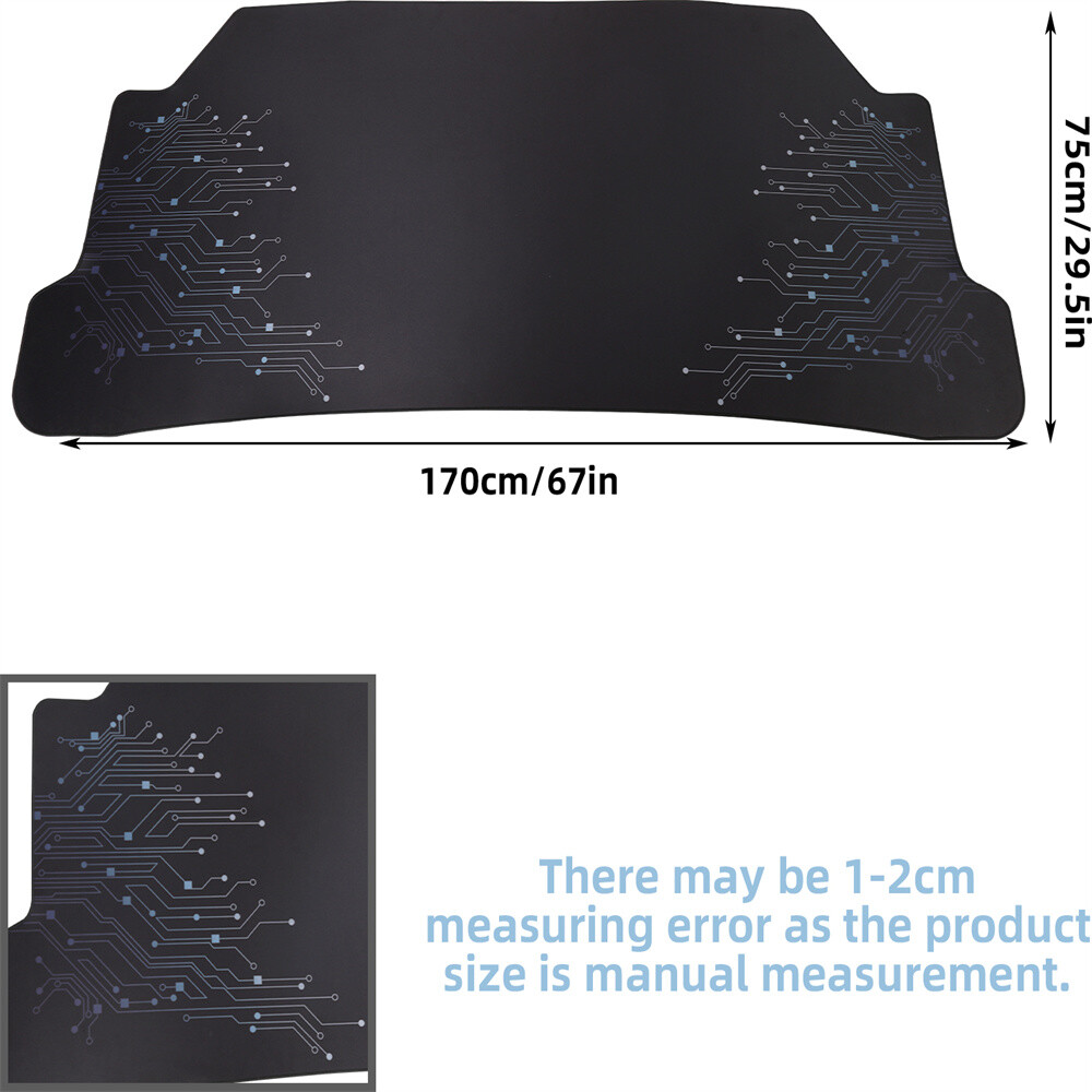 Extra Large Gaming Desk PC Computer Table Workstation RGB w/ Monitor ...