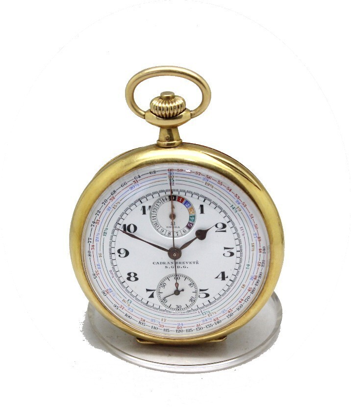 Big Omega Chronograph in 18k Gold. - Gem