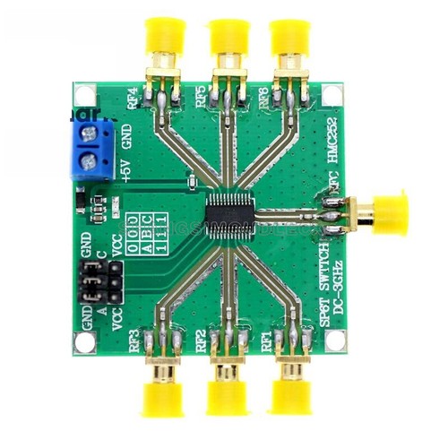 HMC253 DC-2.5GHz RF Single Pole Eight Throw Switch Non-Reflective SP6T ...