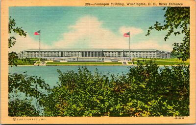 Washington DC Pentagon Building River Entrance Postcard unused (12543 ...