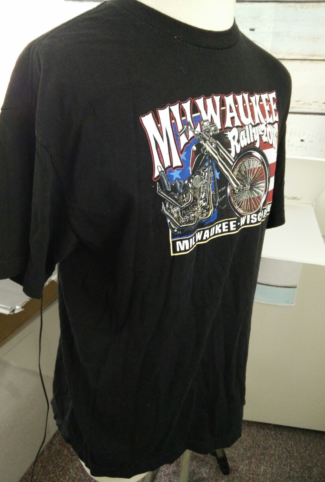 Milwaukee Rally hot leathers 2016 Wisconsin black short sleeve tee ...