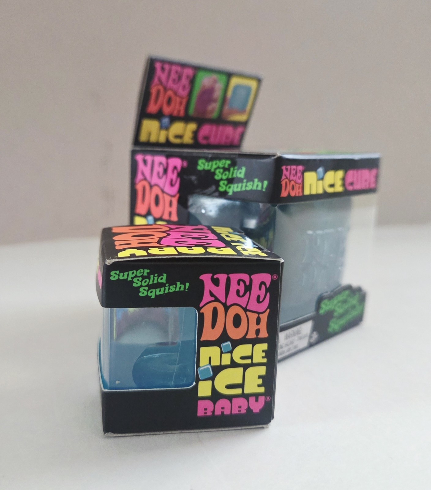 Blue NeeDoh Nice Cube And Nice Ice Baby Set, Nee Doh Squishy Combo, 1 ...