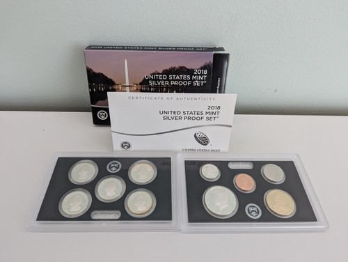 2018 US United States Mint Silver Proof Set Box, COA OGP | eBay