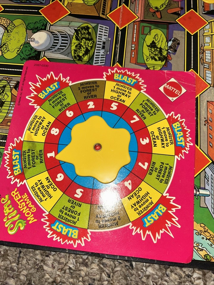 SLIME! Monster Game By Mattel 1977 Board Game Rare Vintage *Near ...