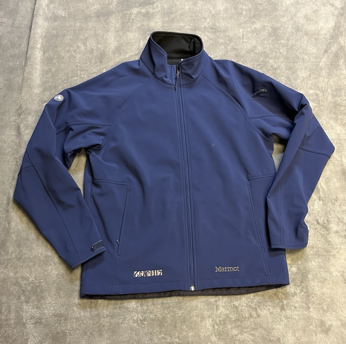 Marmot Gravity Softshell Jacket Men’s Size L Navy Blue Full Zip Amway ...