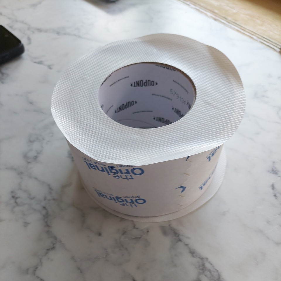 Dupont Tyvek Acrylic Single Sided Tape 75mm x 25m New | eBay UK