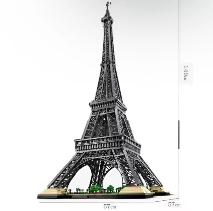 1.5m Eiffel Tower 10307 10001PCs Paris Architecture Model Building ...